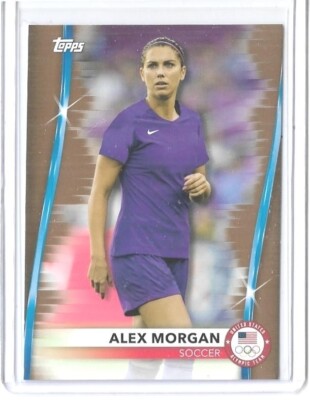 RARE 2020 TOPPS OLYMPICS~ ALEX MORGAN CARD #61 ~ GOLD /99 ~ USA SOCCER ...