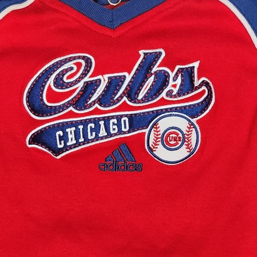 CHICAGO CUBS One Piece Baby 3-6 Months Red Adidas Baseball Short Sleeve ...
