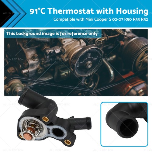 91°C Thermostat w/ Housing Suitable for Mini Cooper S R50 R53 R52 ...