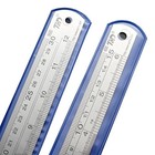 2 Pack Stainless Steel Ruler Machinist Engineer Ruler Rigid Metal Ruler ...