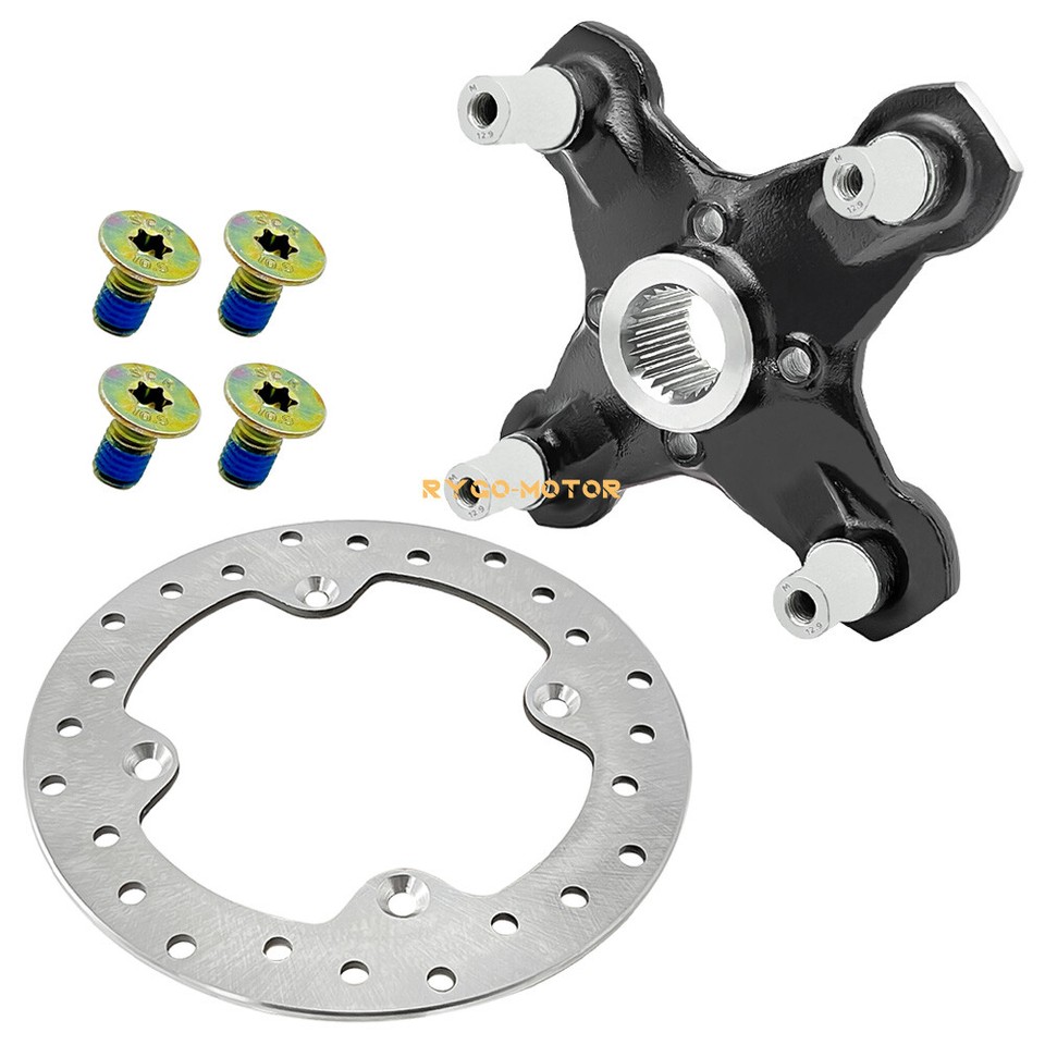 Wheel Hub &Brake Rotor w/Studs for Can-Am Outlander 450 500 570 650 800 ...