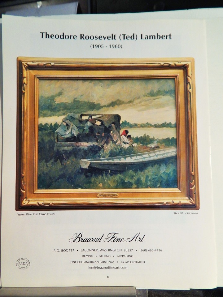 GUY CARLETON WIGGINS/ THEODORE LAMBERT ART PIECES VTG ORIG 2009-2 ...