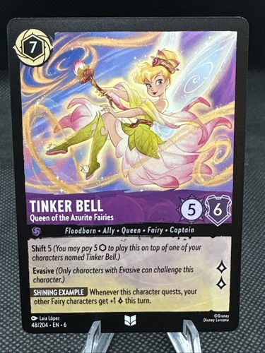 Tinker Bell - Queen of the Azurite Fairies 48/204 Azurite Sea Regular ...