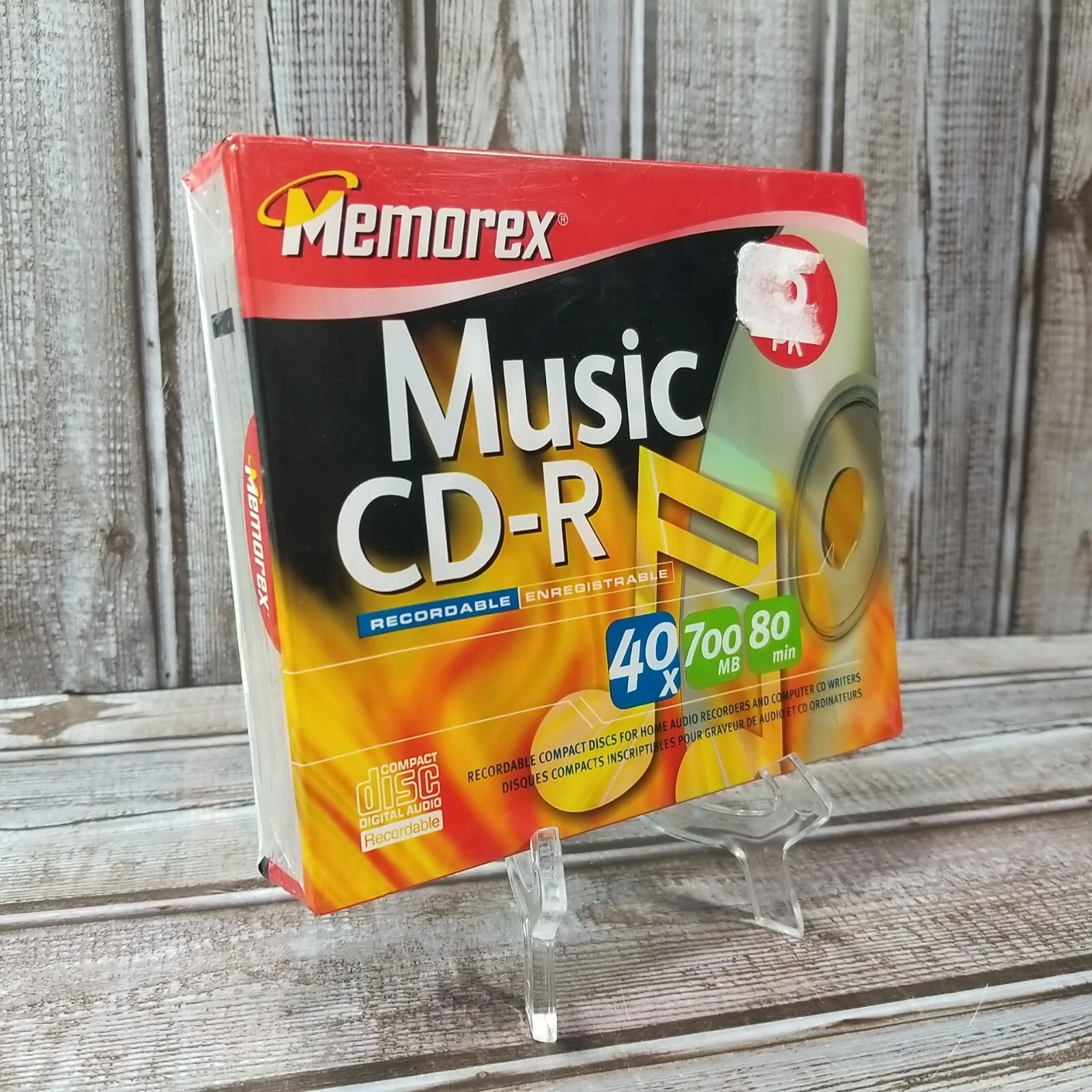 New Memorex Music CD-R 5-Pack Recordable Enregistrable 40x 700MB 80 ...