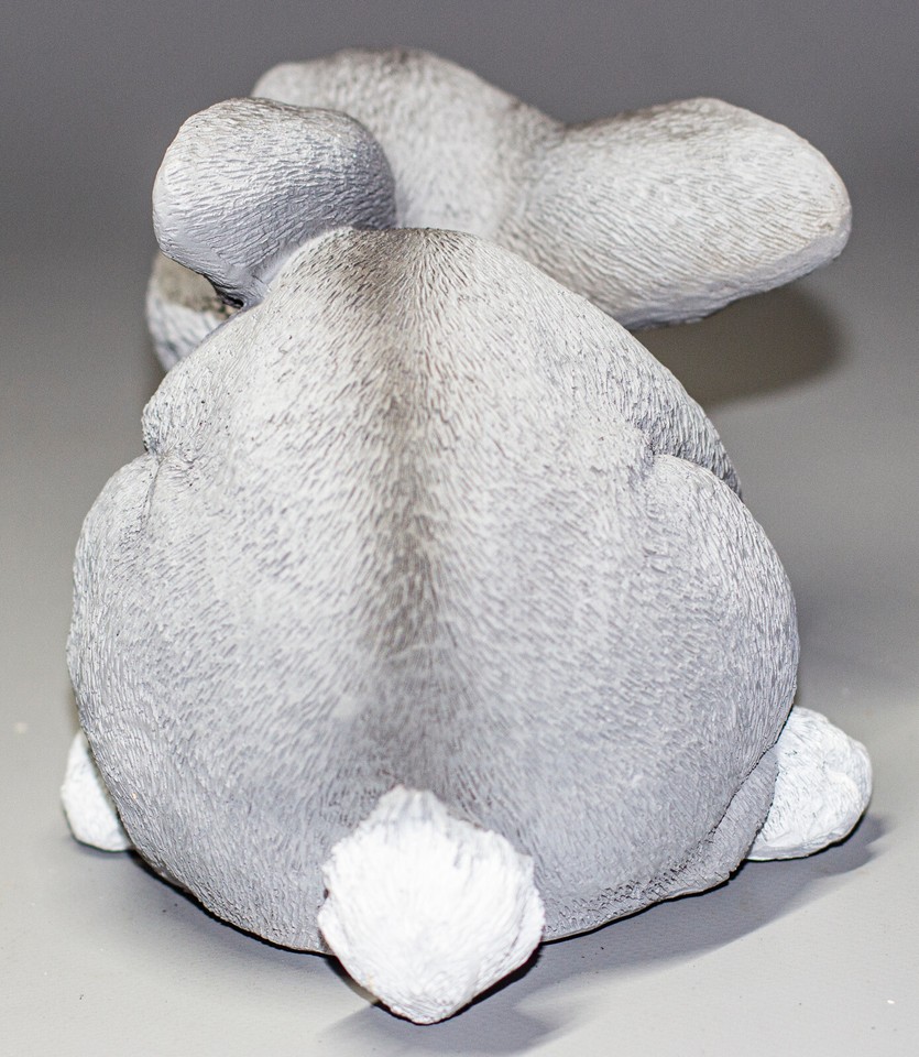 Figurine Rabbit Pet Memorial Garden Statue Bunny Loss Grave Decor ...