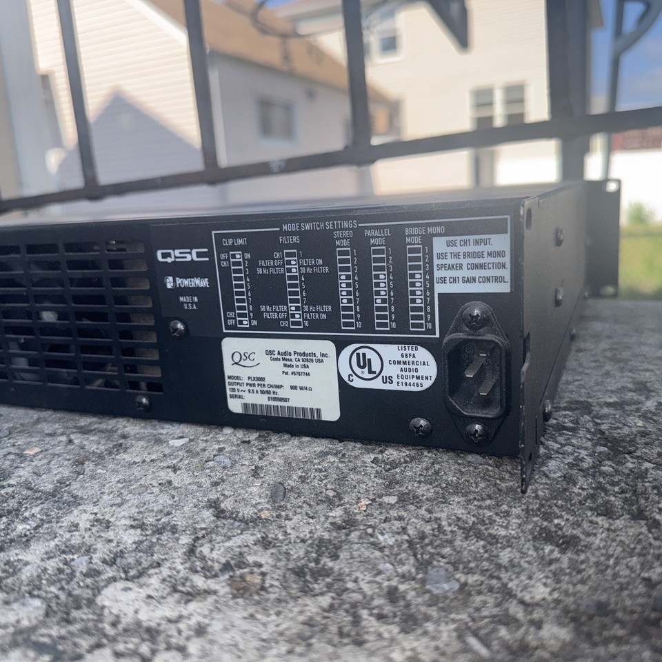 QSC PLX3002 PROFESSIONAL 3000 WATT POWER AMPLIFIER, PLX 3002 | eBay