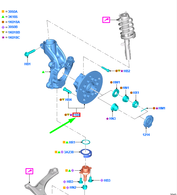 FORD TRANSIT MK4 Front Wheel Hub 2522862 KK31-2C300-BC NEW GENUINE | eBay