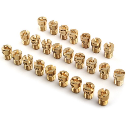 25 Pcs Carburetor Main Jet Brass Main Jets For Dellorto PHBG SHA 5mm ...