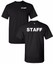 Staff T-Shirt Silkscreen Front & Back Heavy Cotton 13577 | eBay