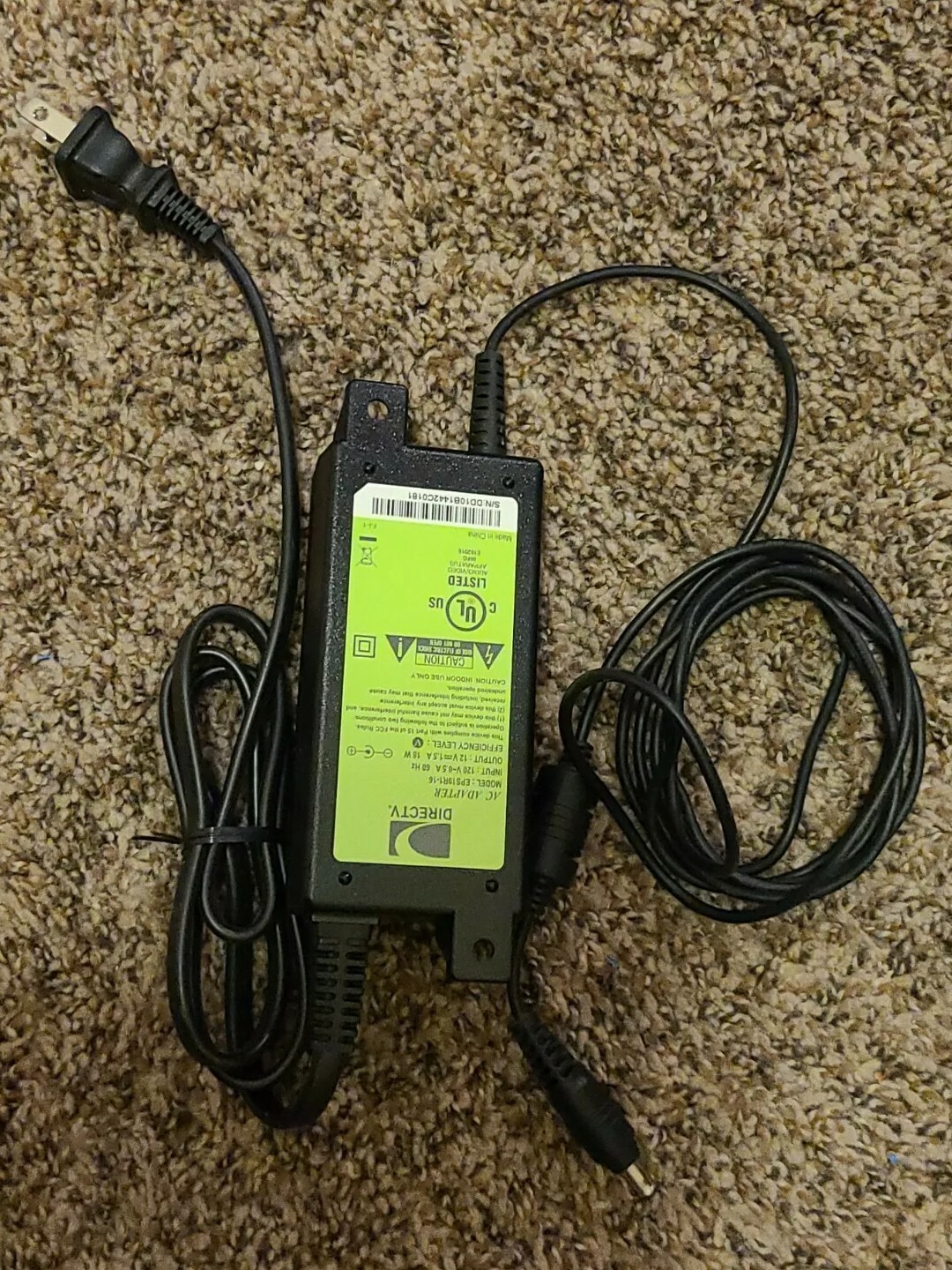 Direct TV AC Adapter Power Supply EPS10R1-16, 12V 1.5A, 18W | FREE ...
