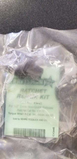 Craftsman 1/2" Ratchet Repair Kit 43446 for Fine Tooth 44977 Flex 44983 ...