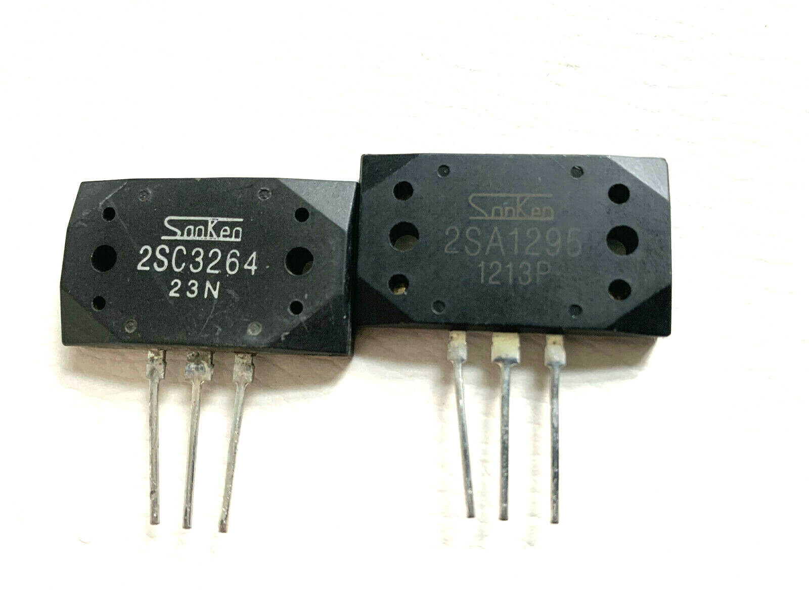 1 Pair 2SC3264 + 2SA1295 Power Transistors 17A, 230V, 200W New Original ...