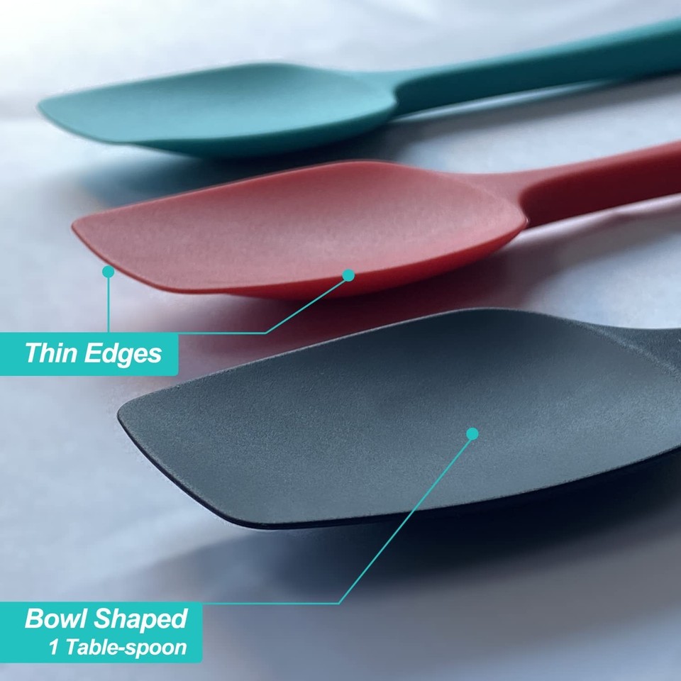 Silicone Spatula Set, High Heat Resistan Rubber Spoon Spatula, Non-Stick Spoo... | eBay