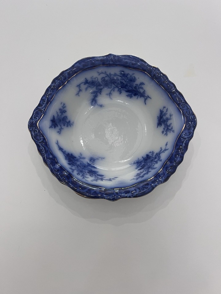 Antique Flow Blue “Touraine” China Set– 31 Pieces ,Plates, Bowls, Cups ...