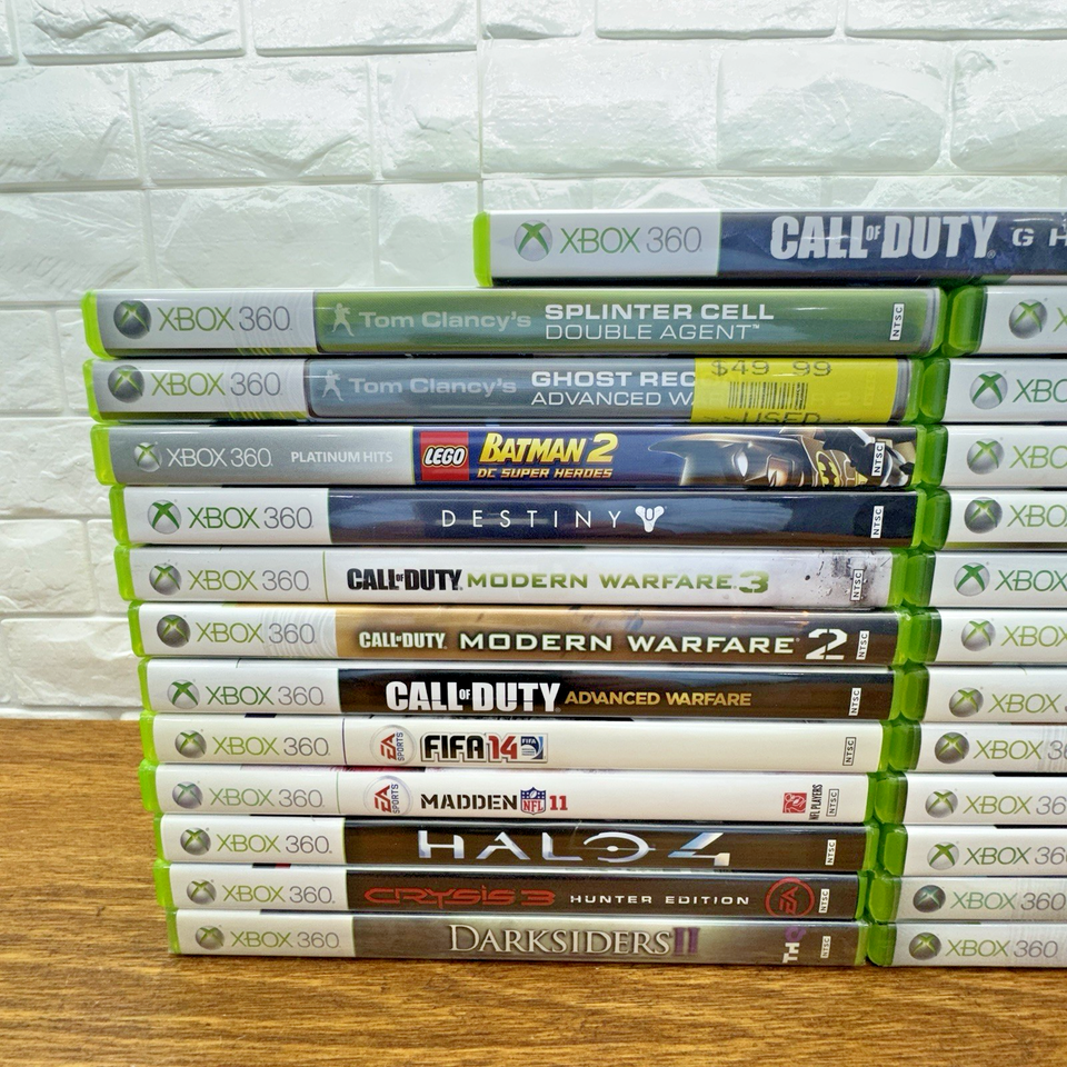 Lot of 25 Microsoft Xbox 360 Games Bundle Tested Working Free Shipping ...