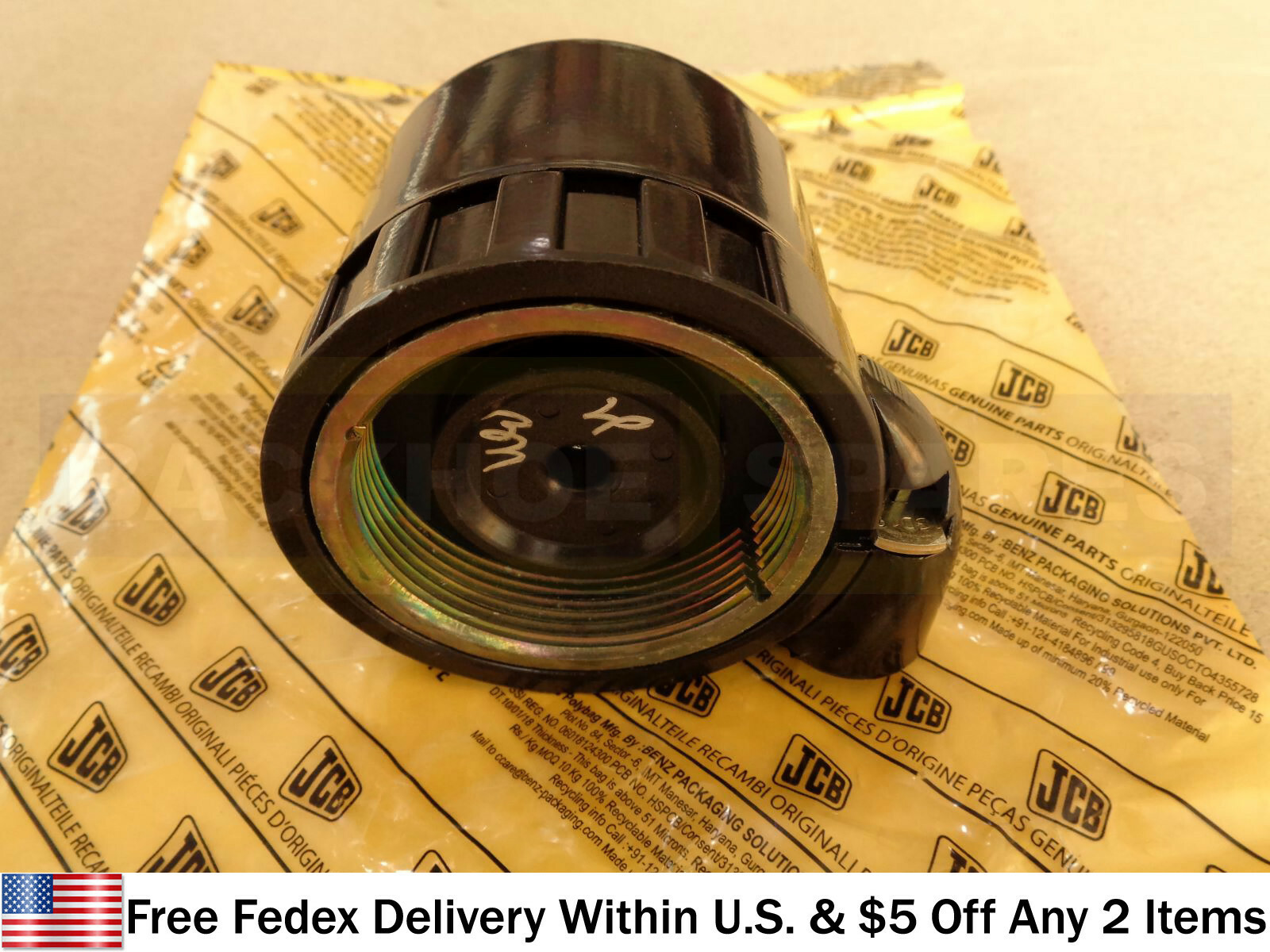 JCB PARTS - GENUINE HYDRAULIC FILLER CAP & 1 KEY (PART # 32/925421 333 ...