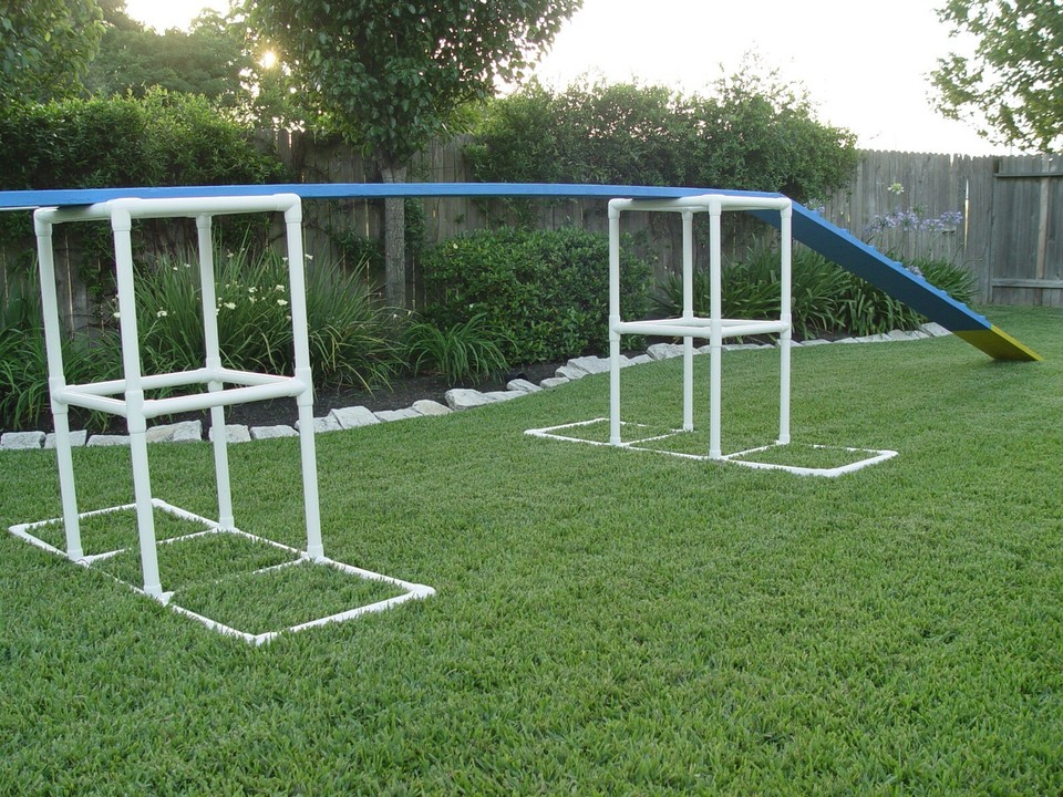 ** ADJUSTABLE 24" - 48" DOG WALK BASES - DOG AGILITY ** all hardware ...