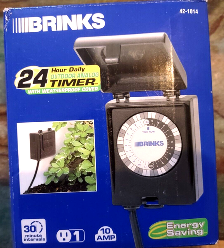 Brinks 24 Hour Outdoor Wall Mount Analog Timer w/Weatherproof Cover New 42-1014 39208984034 | eBay