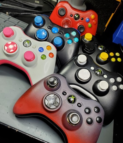 Xbox 360 Custom Controller Parts - Thumb Sticks, Buttons, Triggers, Etc ...