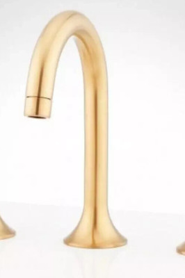 Signature Hardware Lentz Widespread Bathroom Sink Faucet in Brushed ...