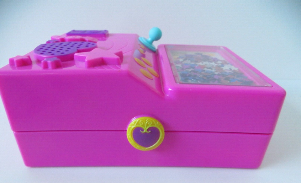 Very Rare POLLY POCKET ARCADE GAME Girl & Motorcycle BOX SET Lots of ...