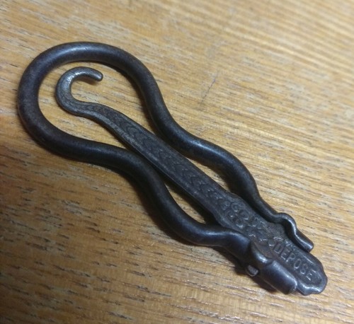 ANTIQUE FRENCH MANDOLINE DEPOSE FOLDING BUTTON HOOK - GOOD CONDITION | eBay