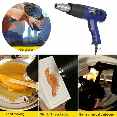 220V 1800W Electric Heat Gun Hot Air Wind 50-650 Degree Temperature ...