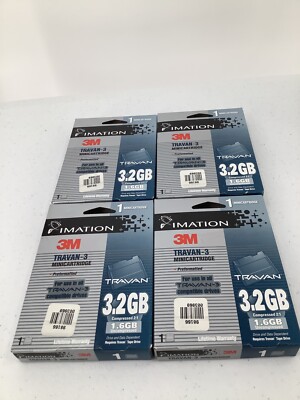 IMATION 3M TRAVAN-3 MIni Cartridge 3.2 GB Lot Of 4 Sealed | eBay