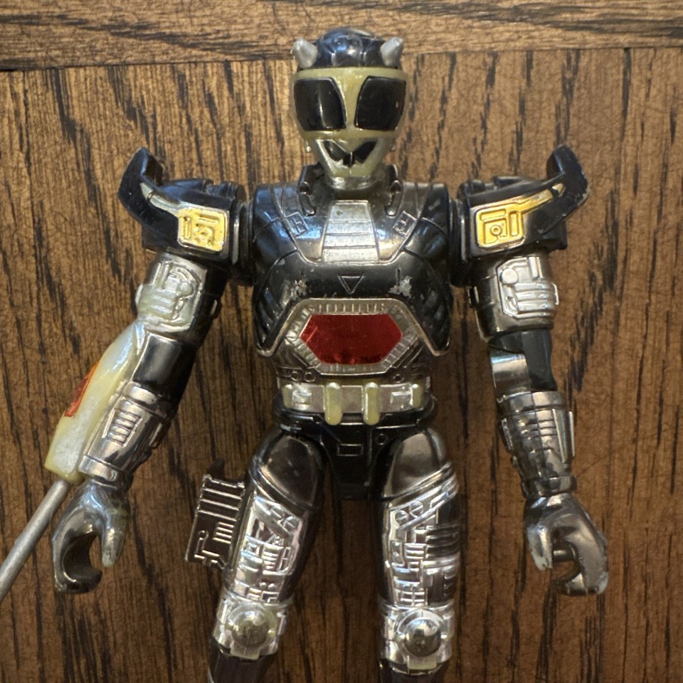 Vtg Beetle Borgs SHADOW BORG Black Silver Action Figure Bandai 1997 | eBay