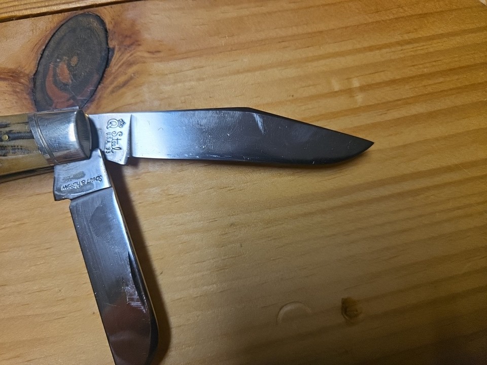 SERIES III 3 SCHATT & MORGAN QUEEN JUMBO STOCKMAN WINTERBOTTOM KNIFE ...