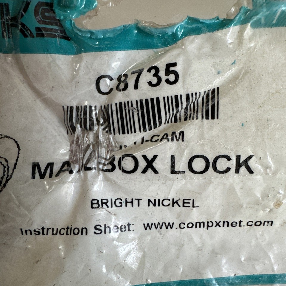 Compx National C8735 Pin Tumbler Keyed Cam Lock, Bright Nickel, 1/16 In ...
