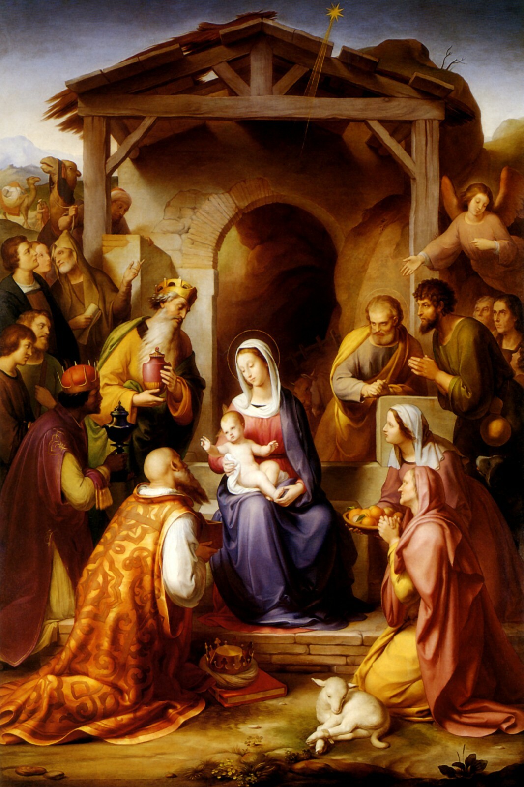 The Birth Of Jesus Christ Painting