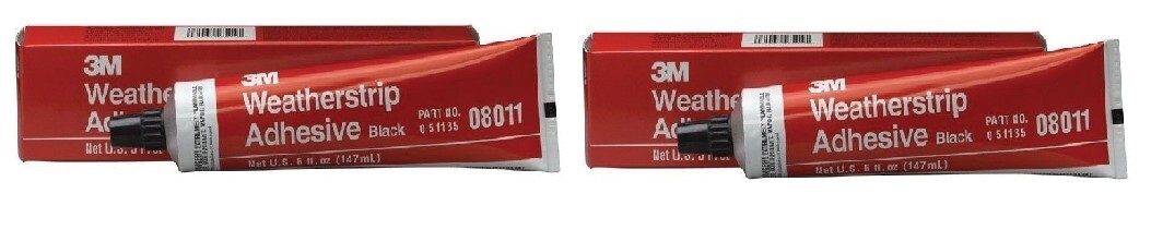 3M 8011 Fast Drying Weatherstrip Adhesive 08011 Black (2 Tubes) | eBay