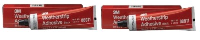 3M 8011 Fast Drying Weatherstrip Adhesive 08011 Black (2 Tubes) | eBay