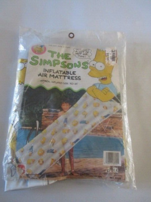 1990 Mattel The Simpsons Inflatable Air Mattress pool float | eBay