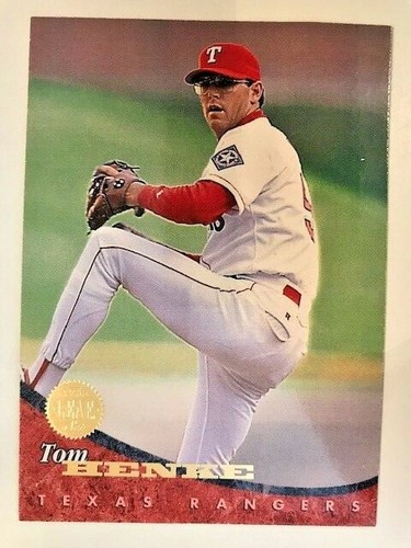 MLB - 1994 Donruss Leaf Set Baseball Tom Henke - Rangers | eBay