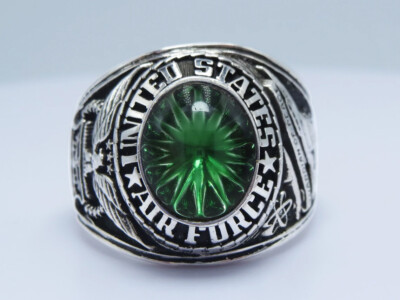 SILVER 925 , RING , USAF , US AIR FORCE RING , USAF , RING , US SIZE 7 ...