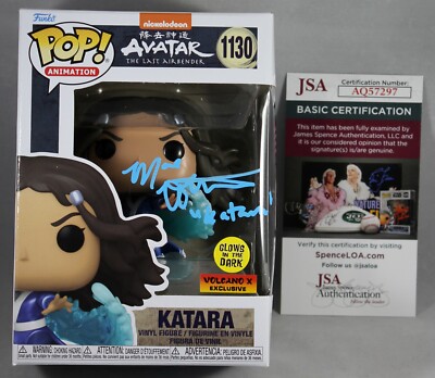 MAE WHITMAN SIGNED KATARA AVATAR FUNKO POP GITD FIGURE RARE AUTOGRAPHED ...