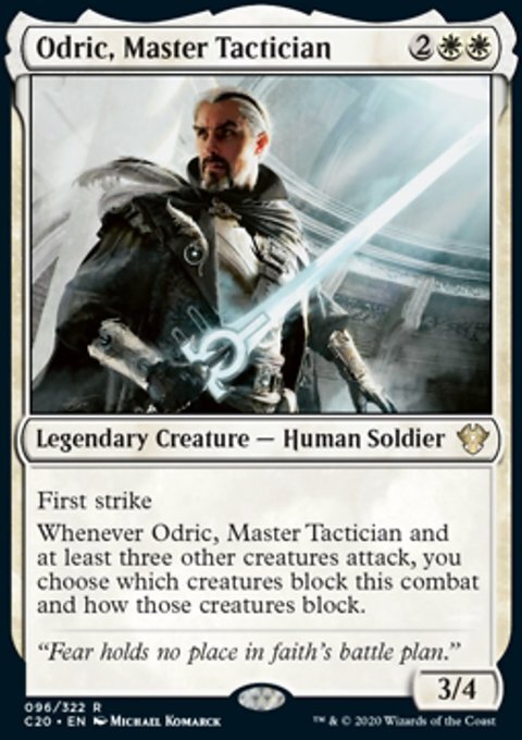 MTG Magic the Gathering Odric, Master Tactician (96/344) Commander 2020 ...