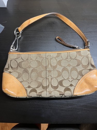 Coach Signature Small Tan Handbag | eBay