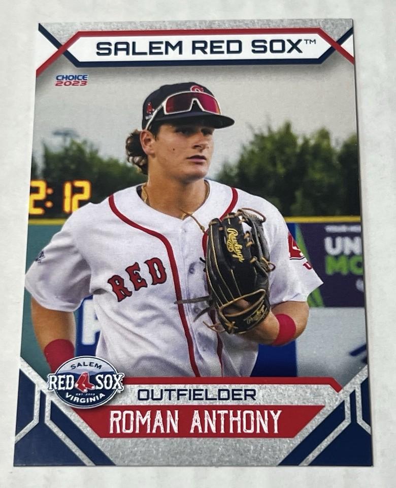2023 Salem Red Sox Roman Anthony Team Set card + NASCAR SGA Card | eBay