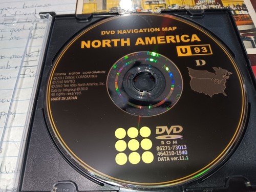 GENUINE TOYOTA NAVIGATION DVD U93 VER 11.1 TOYOTA OEM HIGHLANDER CAMRY ...