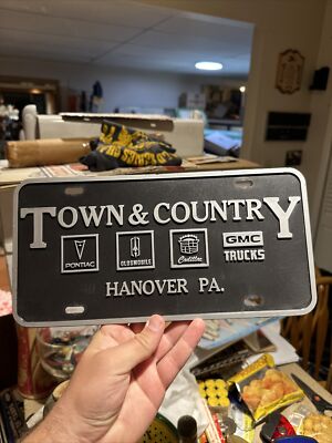 1990s Town & Country Pontiac License Plate Hanover Pennsylvania License ...