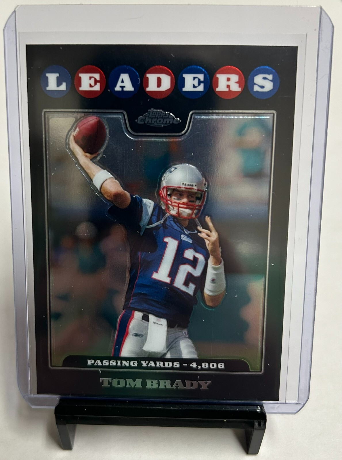 2008 Topps Chrome - Tom Brady Leaders TC121 New England Patriots GOAT ...