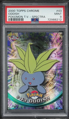 2000 Topps Chrome Pokemon Series 1 Spectra Oddish #43 PSA 9 MINT | eBay