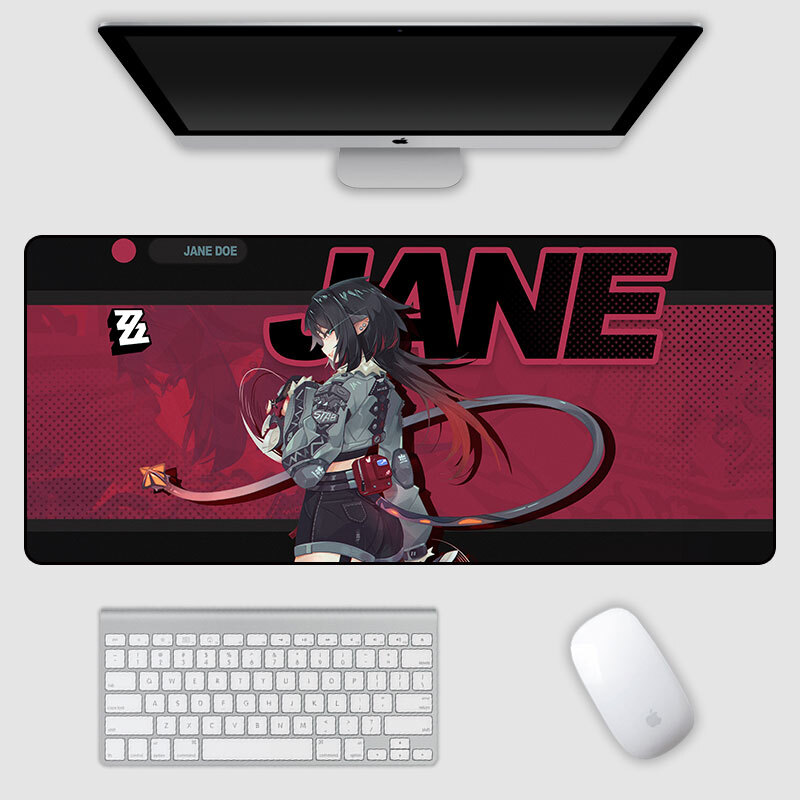 Zenless Zone Zero Large Waterproof Mouse Pad Cosplay Jane Doe Table Mat ...