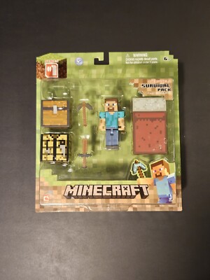 Minecraft Steve Overworld Survival Pack - Series 1 Action Figure ...
