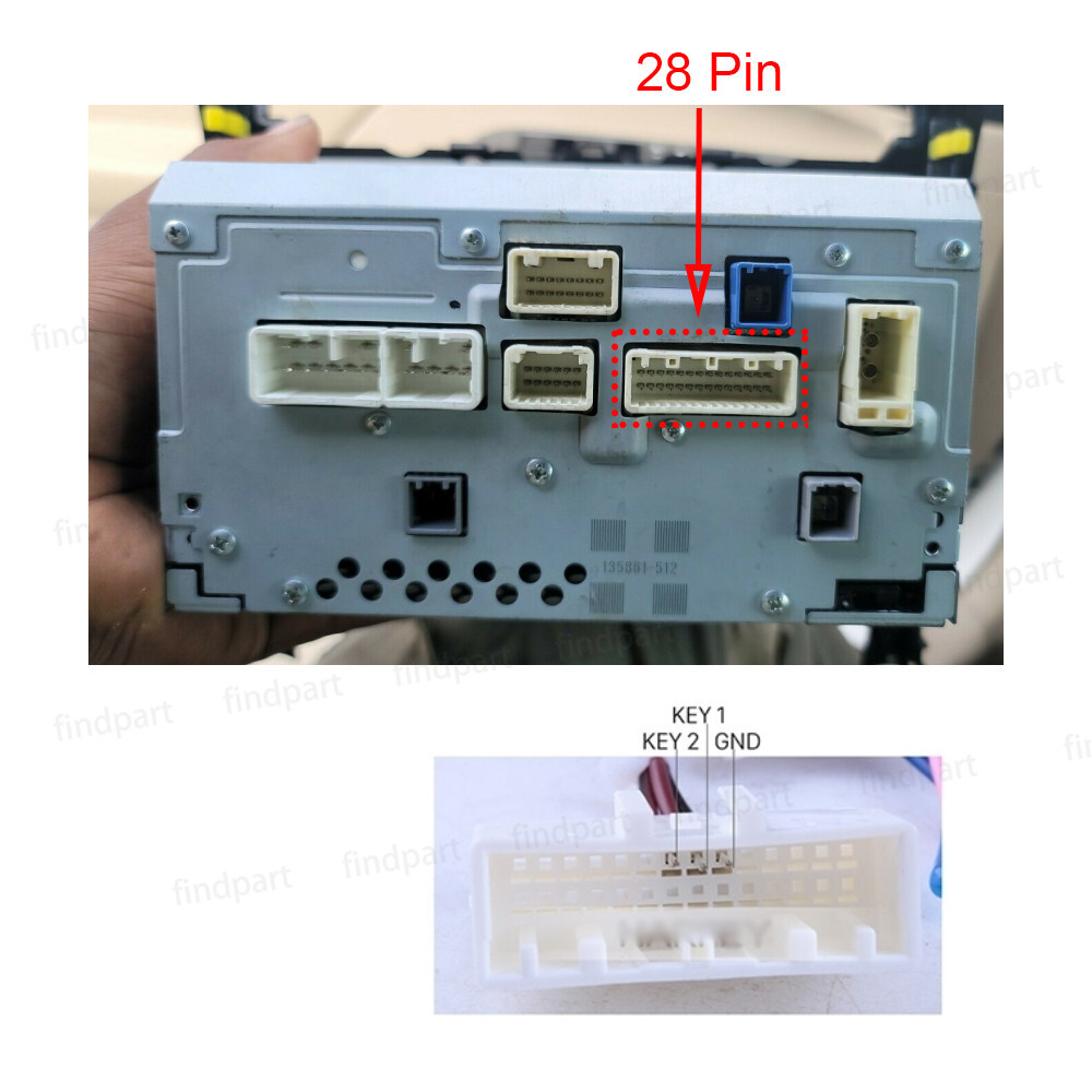 Car Stereo Steering Wheel Control Wire Adapter Cable For Toyota Camry ...