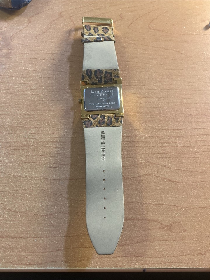 RARE Joan Rivers Classics Watch Gold Tone Stainless Clear V377 Untested ...