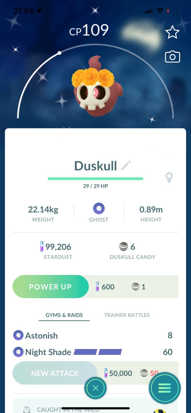 Shiny Duskull with cempasúchil crown flower - Trade - Registered Shiny ...